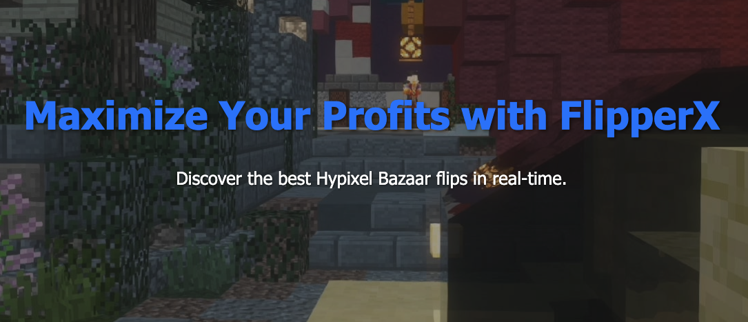 FlipperX - Hypixel Bazaar Flip Finder